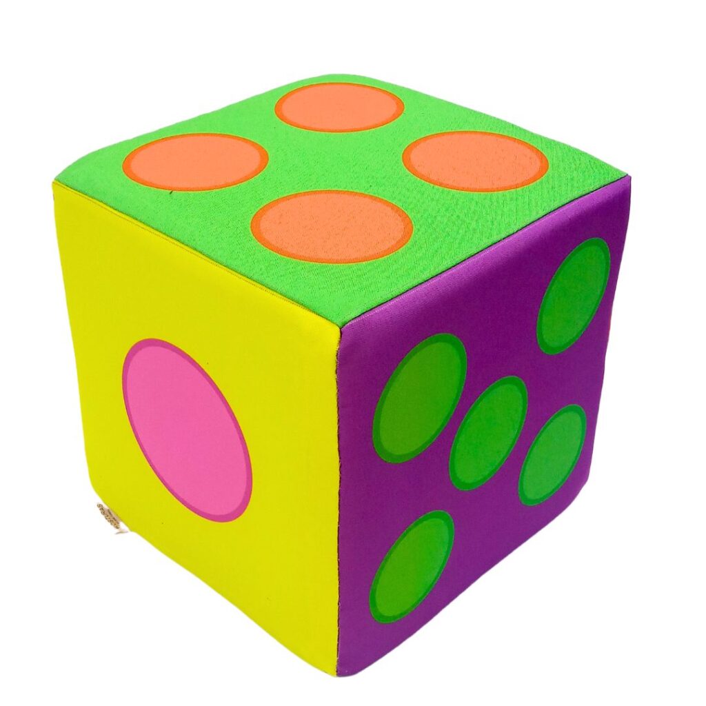 Dado multicolor gigante Dado gigante Colores - Tienda On Line