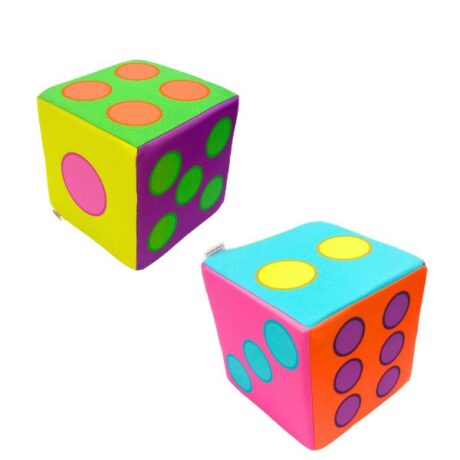 Dado multicolor gigante Dado gigante Colores 20x20x20 cm - Tienda On Line