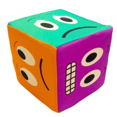 Dado de las emociones con 6 emociones Dado emociones 20x20x20 cm ...